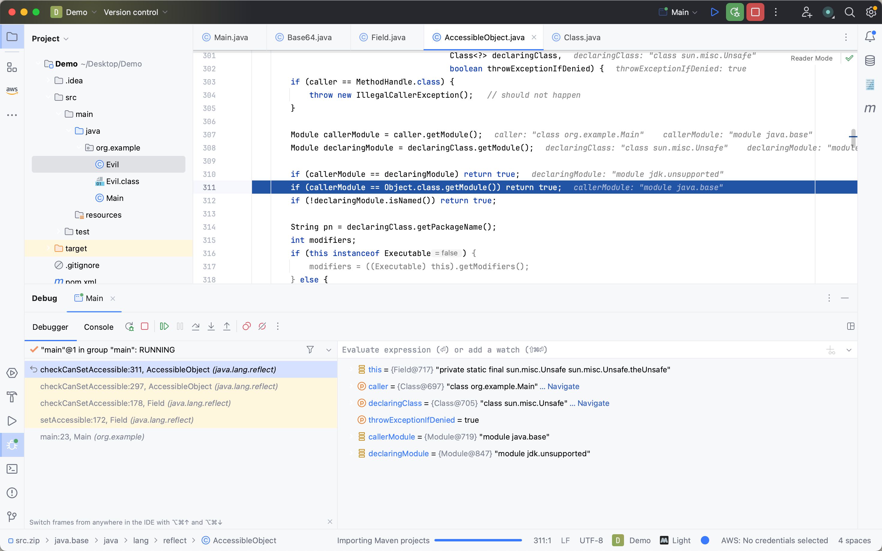 Unsafe绕过高版本JDK反射限制